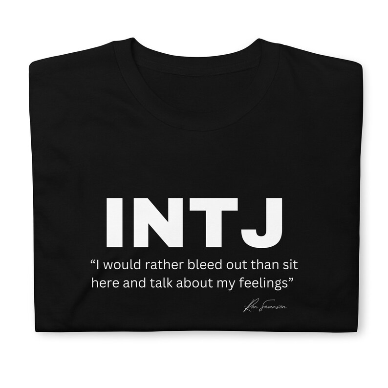 INTJ MBTI Personality Introvert Shirt Ron Swanson Quotes Myers Briggs ...
