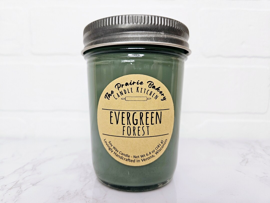 Evergreen Forest | Scented Soy Wax Candle | Refreshing Woodsy Pine ...