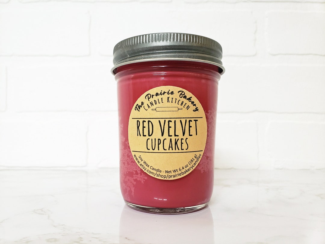Red Velvet Cupcakes Scented Soy Wax Candle Vanilla Cream Cheese ...