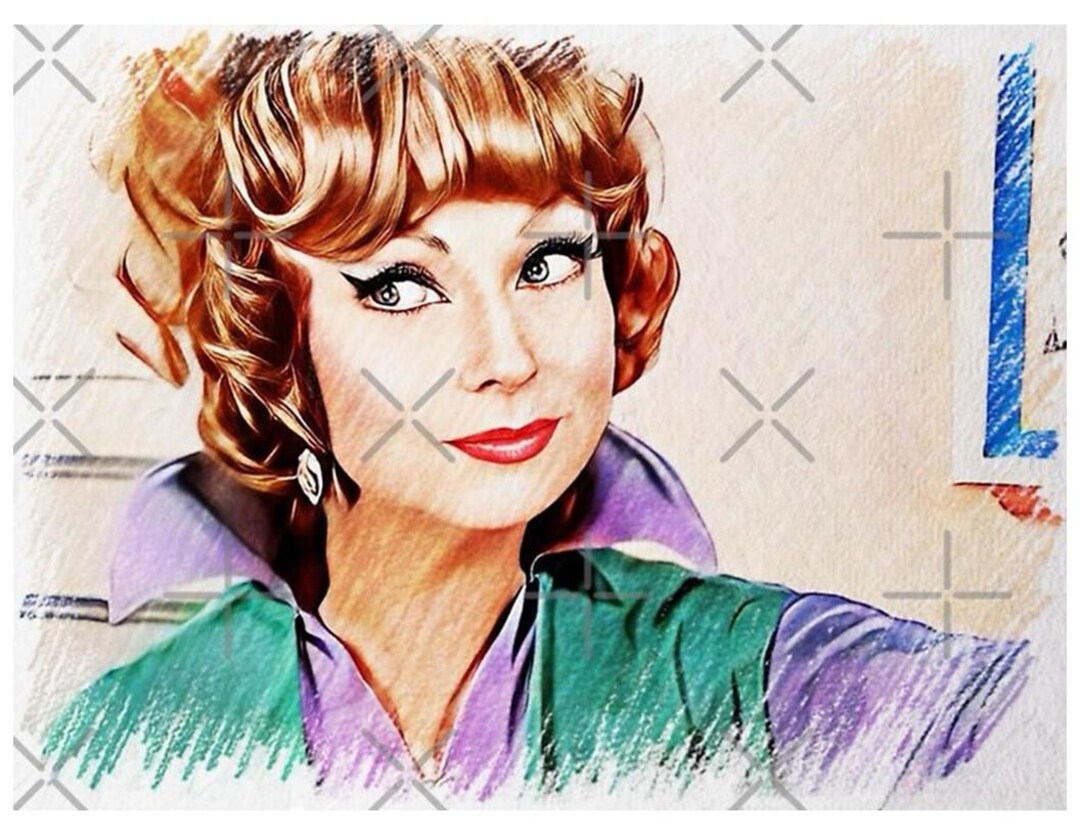 Bewitched - Endora - Agnes Moorehead - Fan Art Print - Ladies of Horror ...