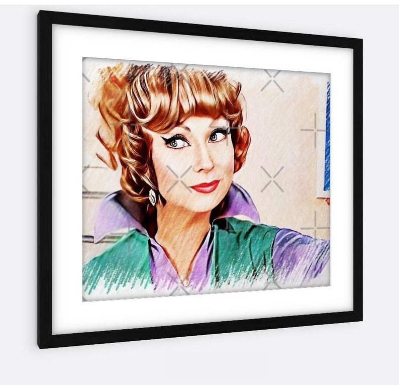 Bewitched - Endora - Agnes Moorehead - Fan Art Print - Ladies of Horror ...