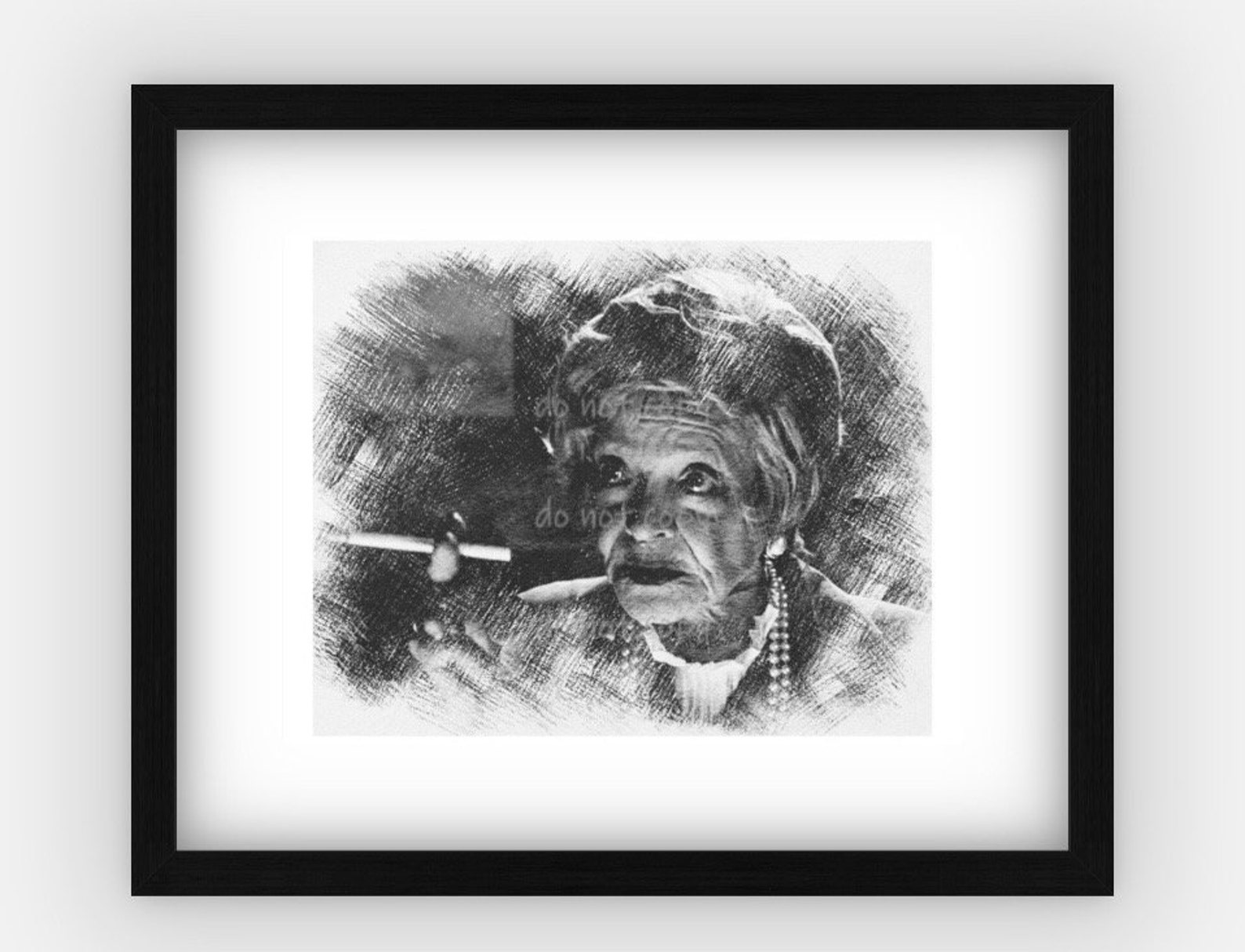 Beetlejuice - Juno - Case Worker - Sylvia Sidney - Fan Art Print ...