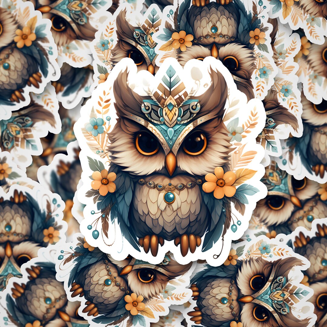 Tribal Owl, Tribal, Tribal Animals, Owl, Animals, Cup Stickers, Laptop ...