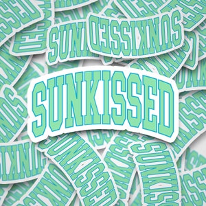 Sunkissed Sticker, Sun, Kissed, Summer, Summertime, Vacation, Die Cut ...