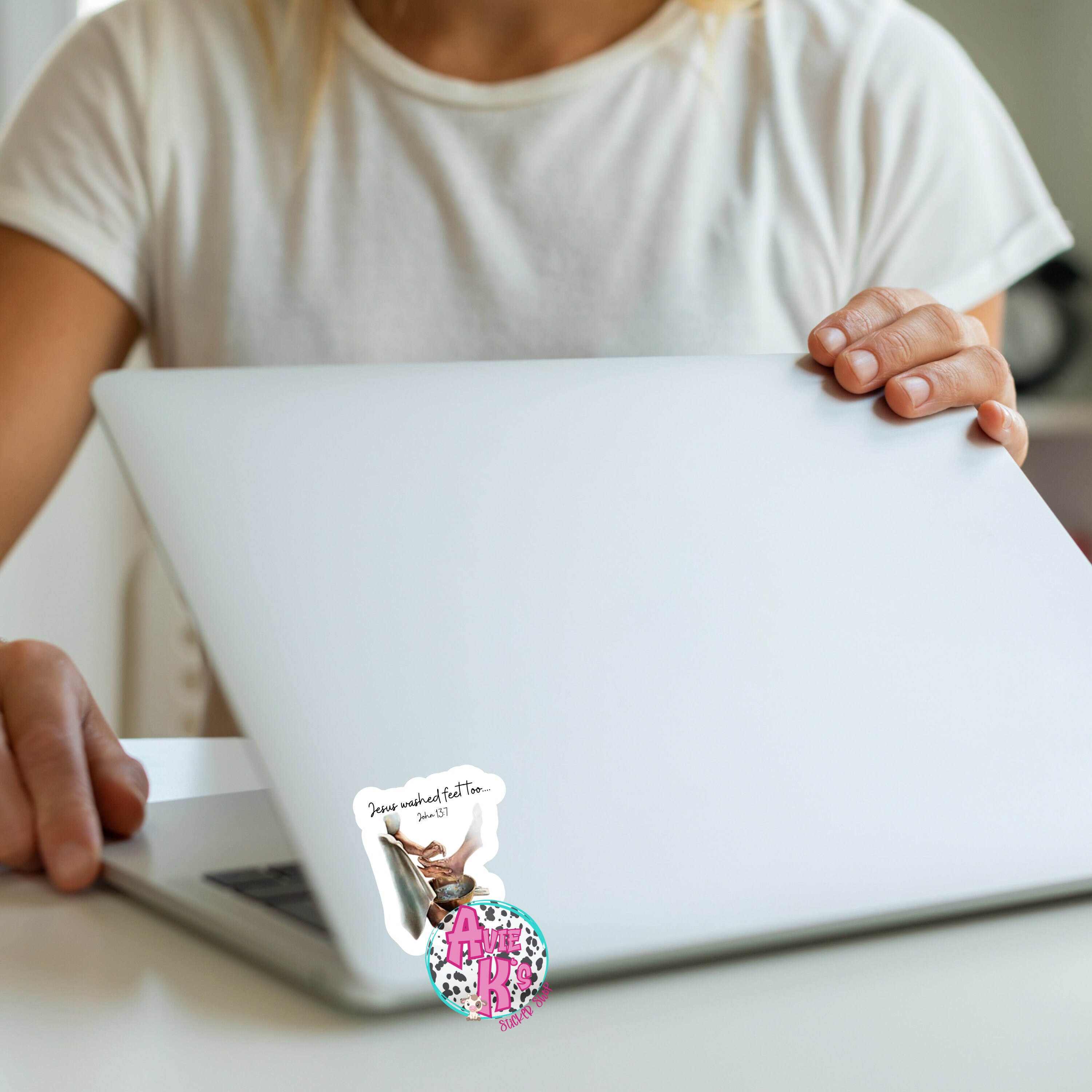 Jesus Washed Feet, John 13:7, Washed Feet, Christ, Disciples, Sticker ...