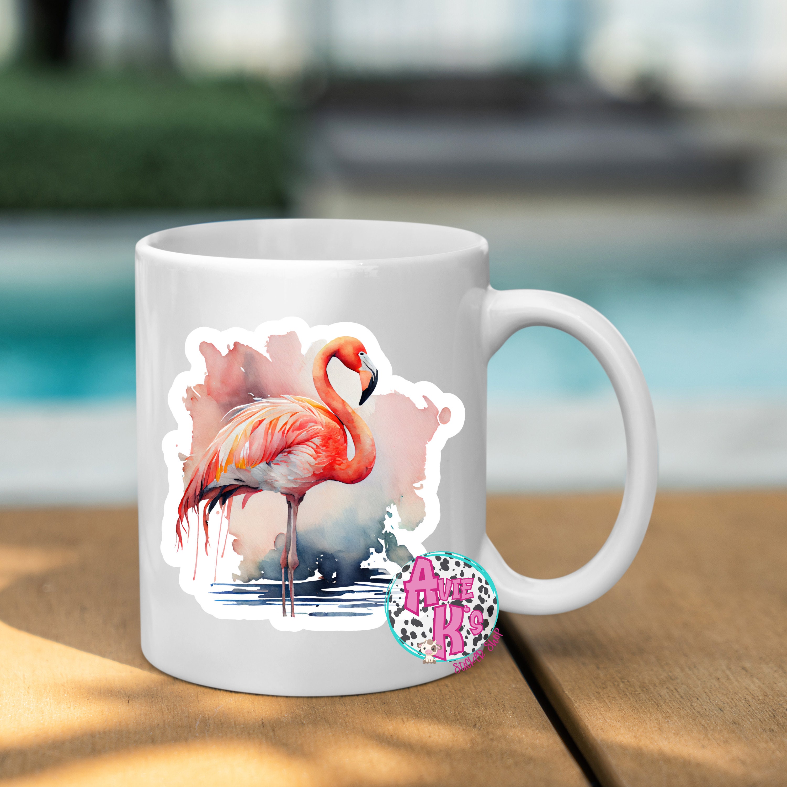 Flamingo Watercolor, Flamingo, Watercolor, Tropical, Birds, Cups ...
