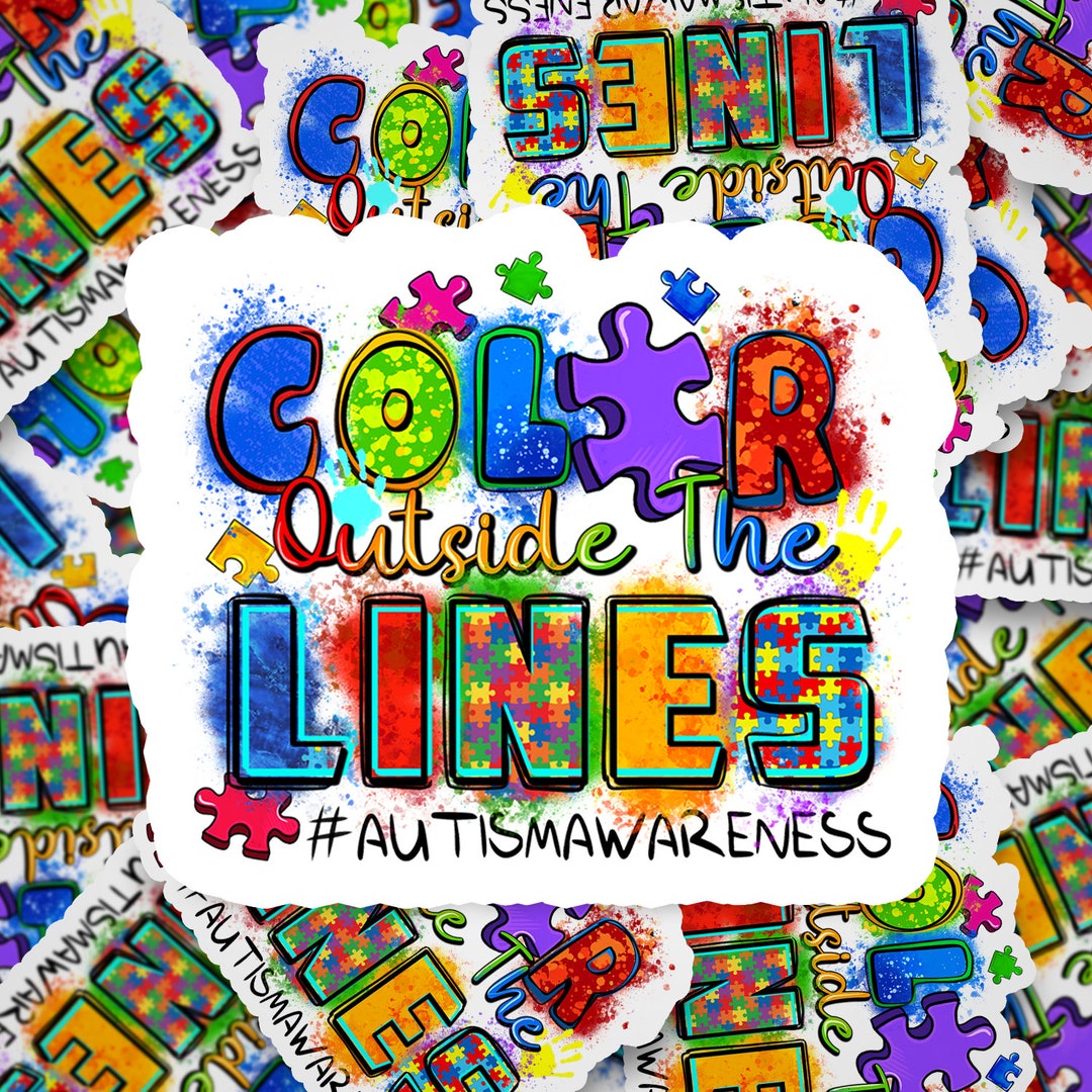 Autism Awareness, Autism Awareness Diecut Sticker, Waterproof, Autism ...