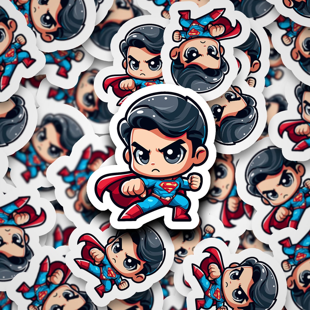 Super Heros, Heros Stickers, Water Bottle Stickers, Waterproof, Laptop ...
