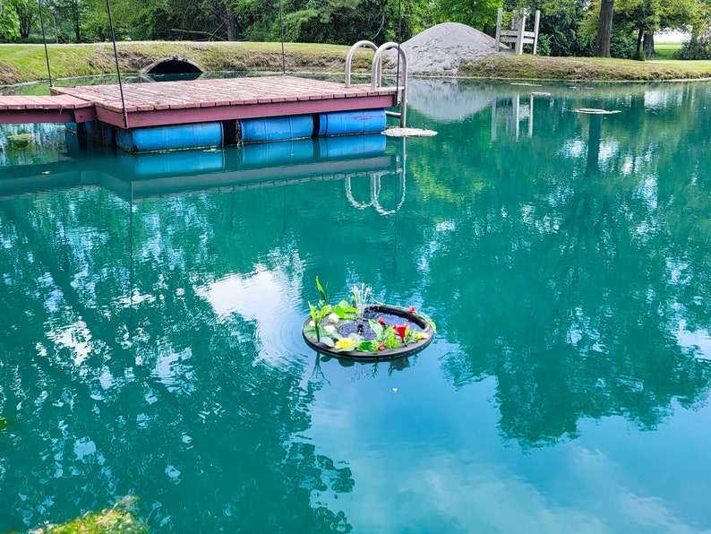 Bird Oasis™ | Floating Bird Bath & Fountain | Solar Powered LED Outdoor ...