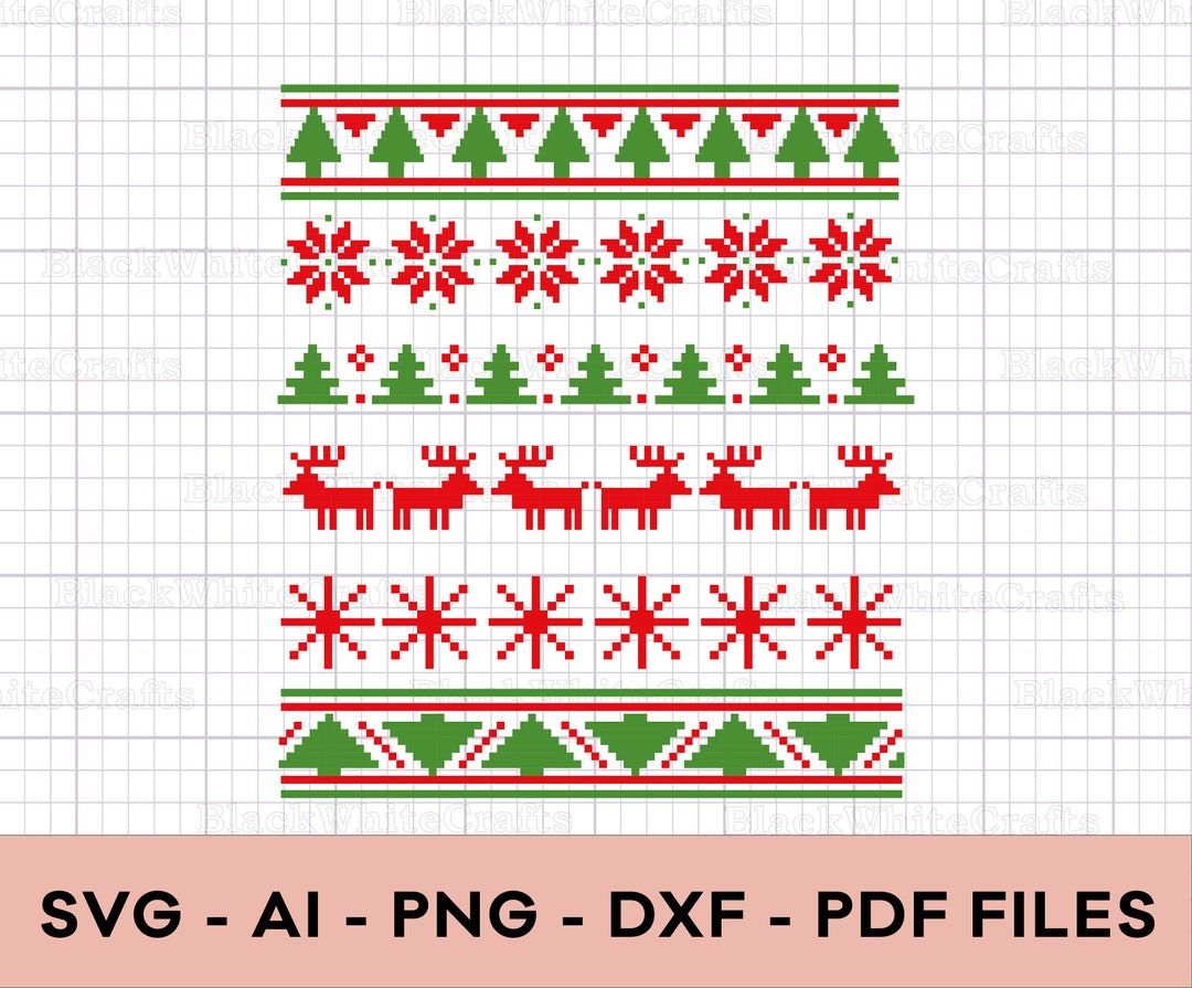 Christmas Jumper Pattern SVG, Funny Christmas Shirt Svg, Funny Holiday ...