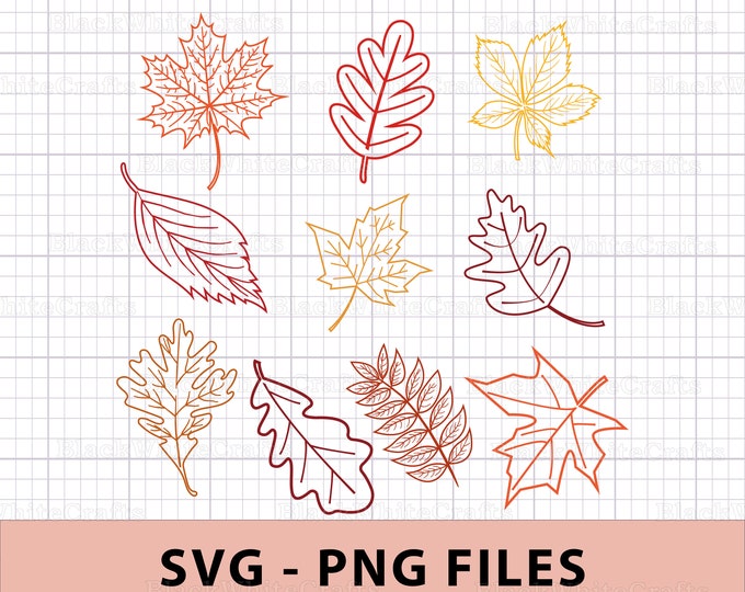 Fall Leaves Svg, Fall Svg, Fall Leaf Svg Bundle, Cut Files for Cricut ...