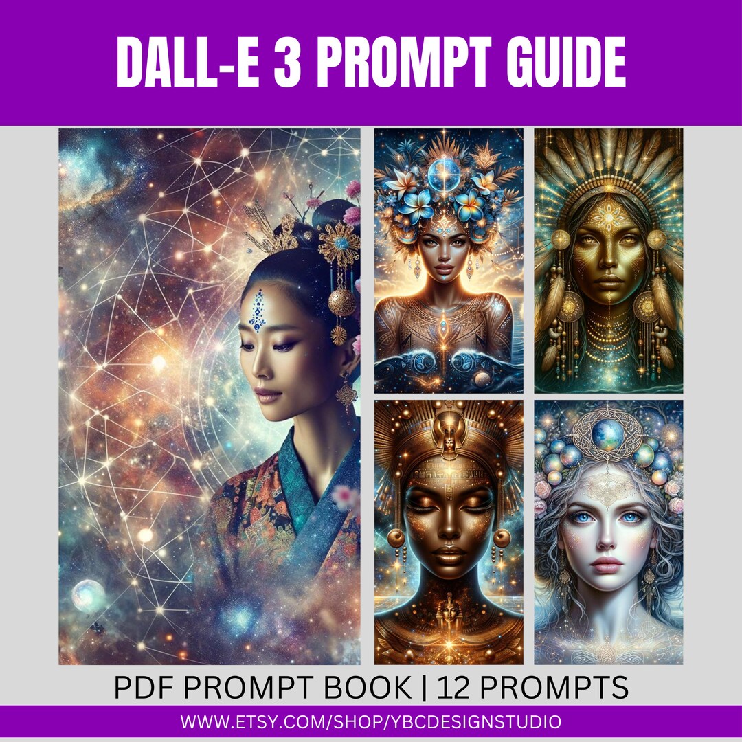 Celestial Goddess Face Card Digital Art Prompt Guide for Diverse ...