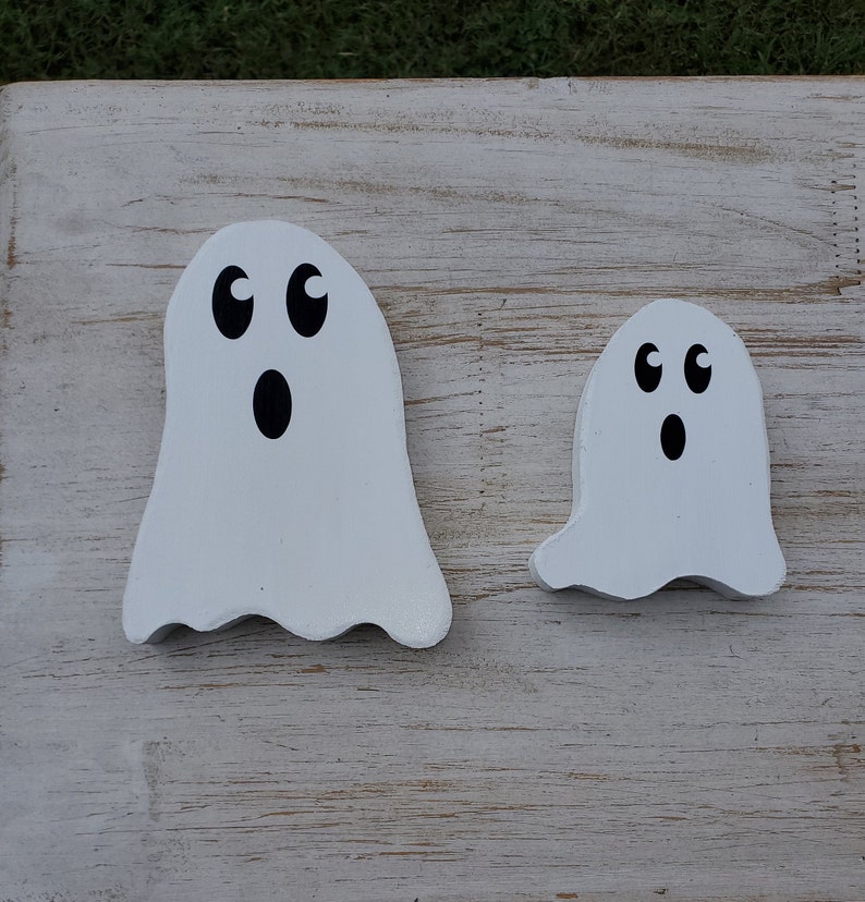 Ghost / Wooden Ghost / Tiered Tray Décor / Halloween / Halloween Décor ...