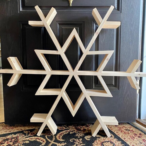Wooden Snowflake - Etsy