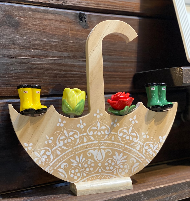 Wood Umbrella Nora Fleming Mini Display - Etsy