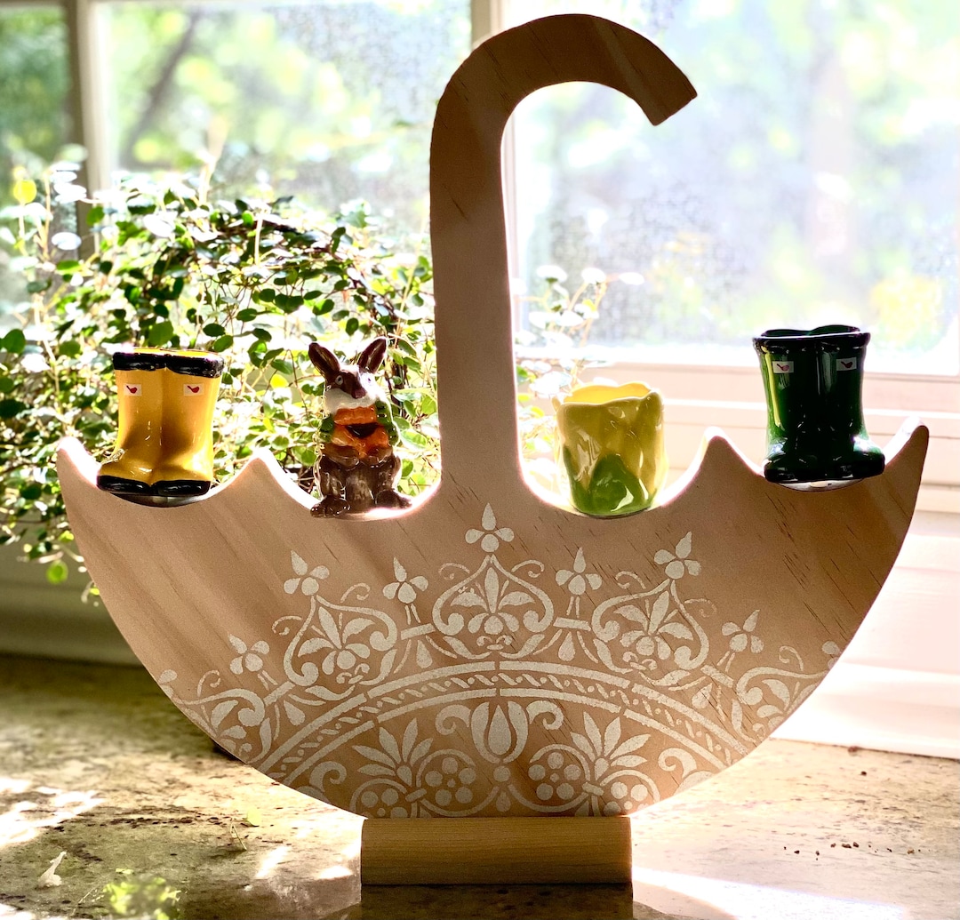 Wood Umbrella Nora Fleming Mini Display - Etsy