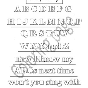 ABC Song in English and Spanish - Etsy