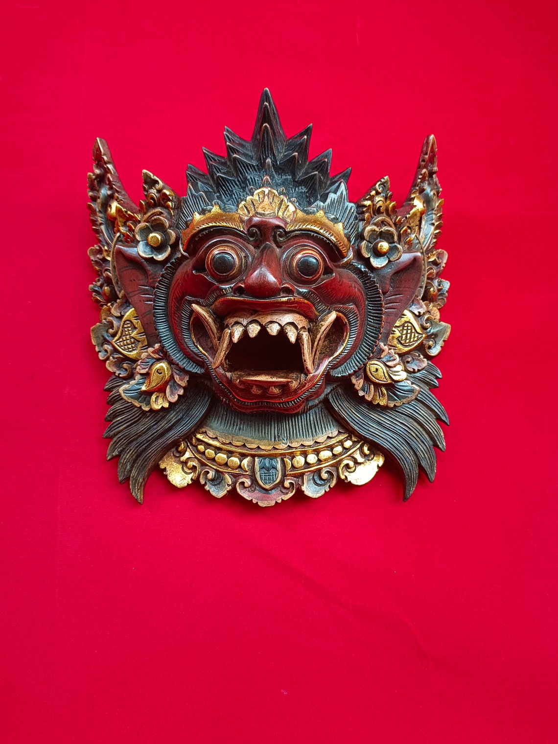 Narasimha Wooden Mask Narasinga Wooden Mask Balinese - Etsy