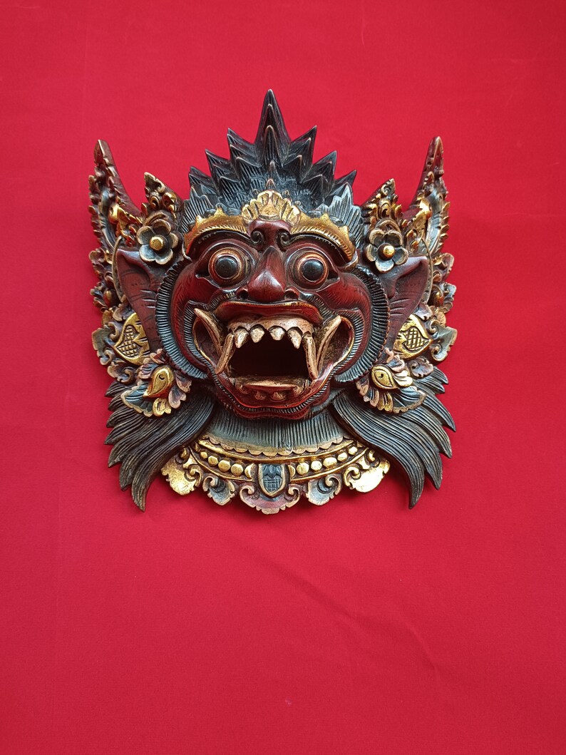 Narasimha Wooden Mask Narasinga Wooden Mask Balinese - Etsy