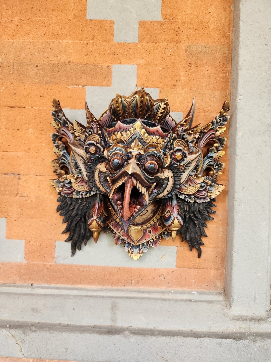 35cm Garuda Wooden Mask , Garuda Bali Mask Mythology , Exclusive ...