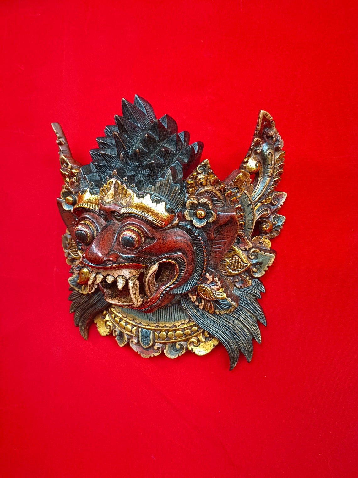 Narasimha Wooden Mask Narasinga Wooden Mask Balinese - Etsy
