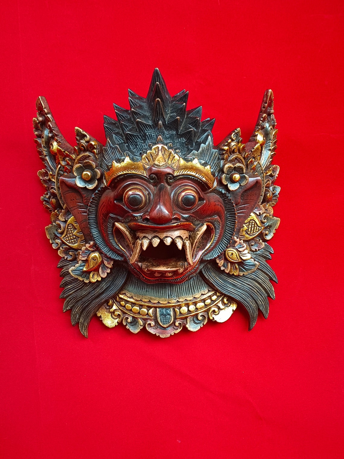 Narasimha Wooden Mask Narasinga Wooden Mask Balinese - Etsy