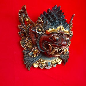 Narasimha Wooden Mask Narasinga Wooden Mask Balinese - Etsy