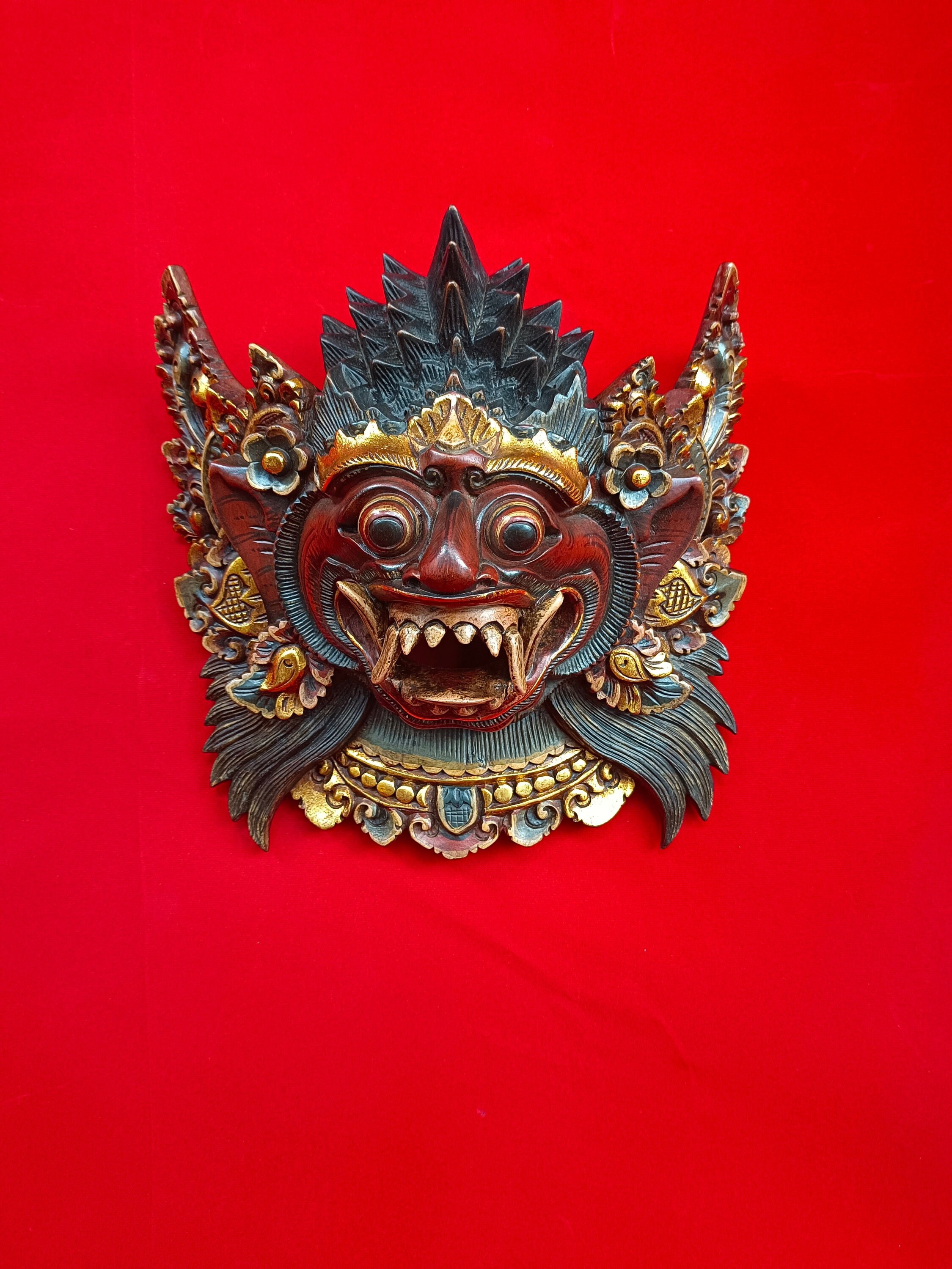 Narasimha Wooden Mask Narasinga Wooden Mask Balinese - Etsy