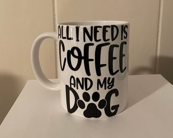 Personalised Rachael Hale 'ruff Before Coffee' Dog Mug - Etsy UK
