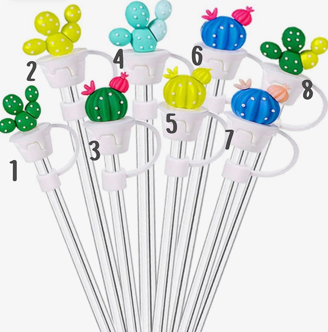 Cactus Straw Toppersdesert Cover Cute Toppers Straw Trendy Toppers ...