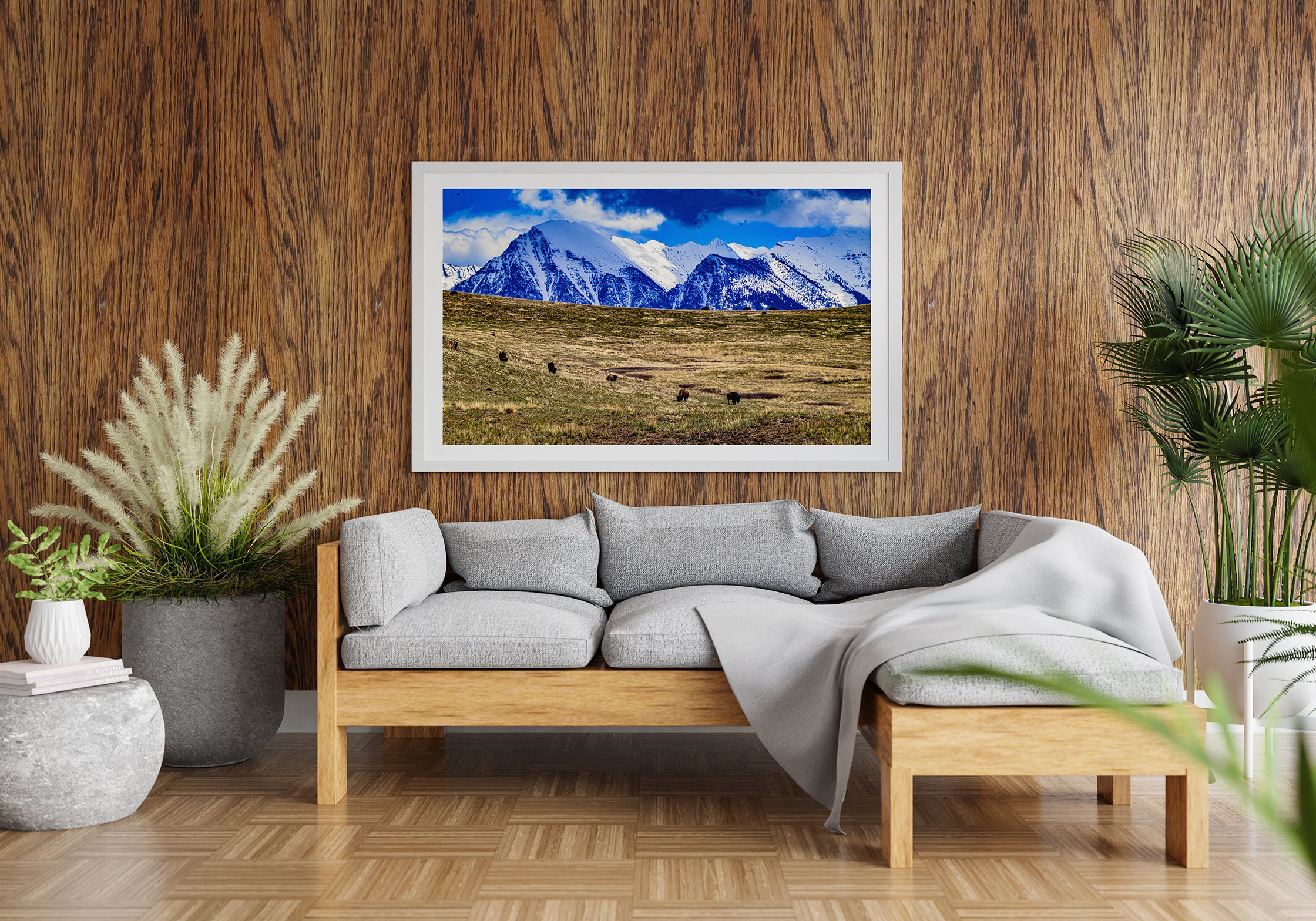 Where the Buffalo Roam - Mountain Landscape Available in Print, Canvas ...