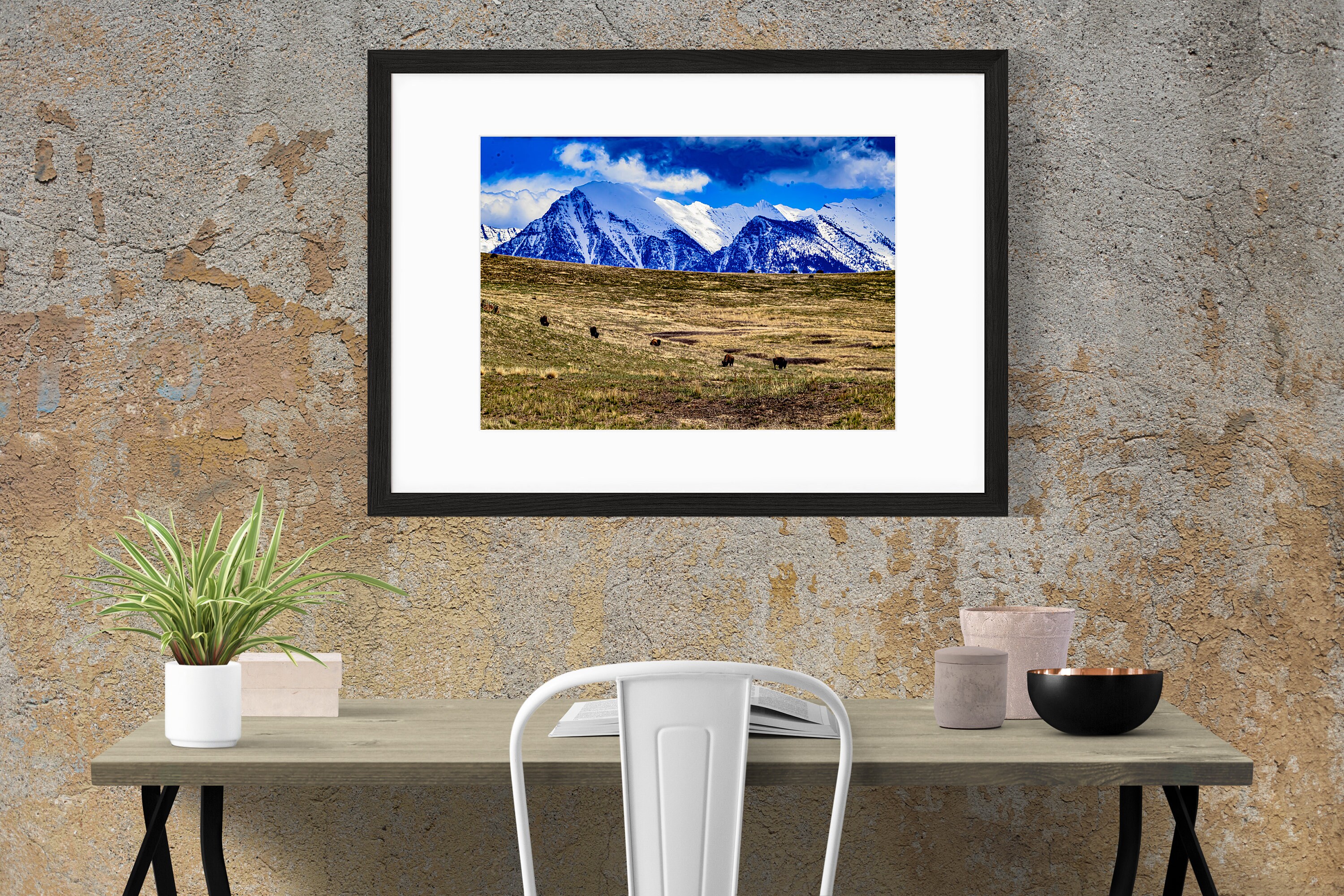 Where the Buffalo Roam - Mountain Landscape Available in Print, Canvas ...