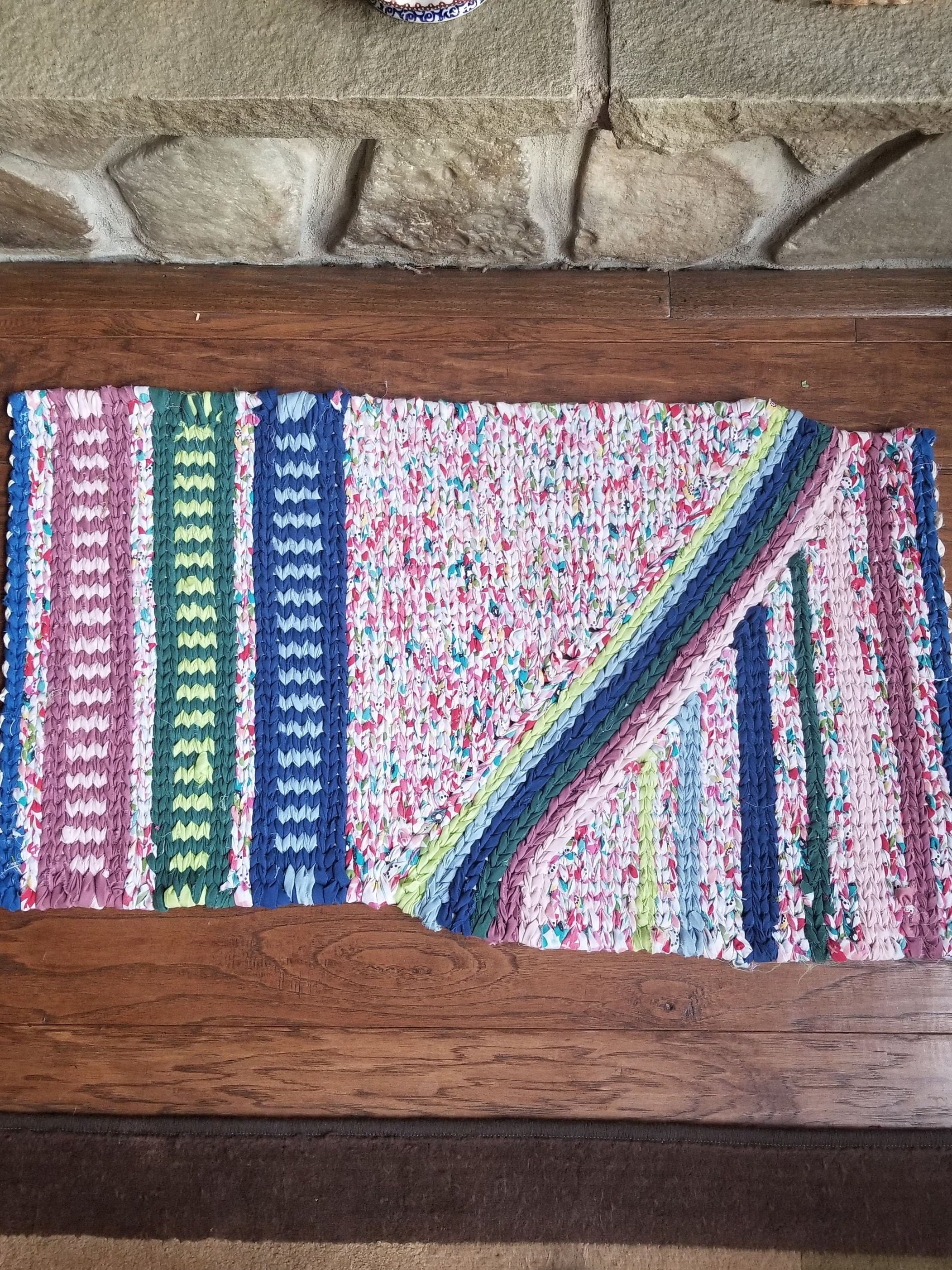 Twined Rag Rug - Etsy