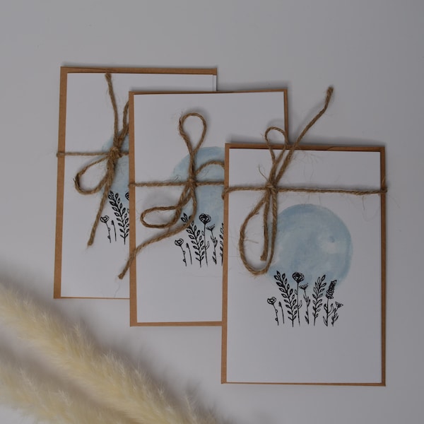 Hand Painted Greeting Cards - Etsy