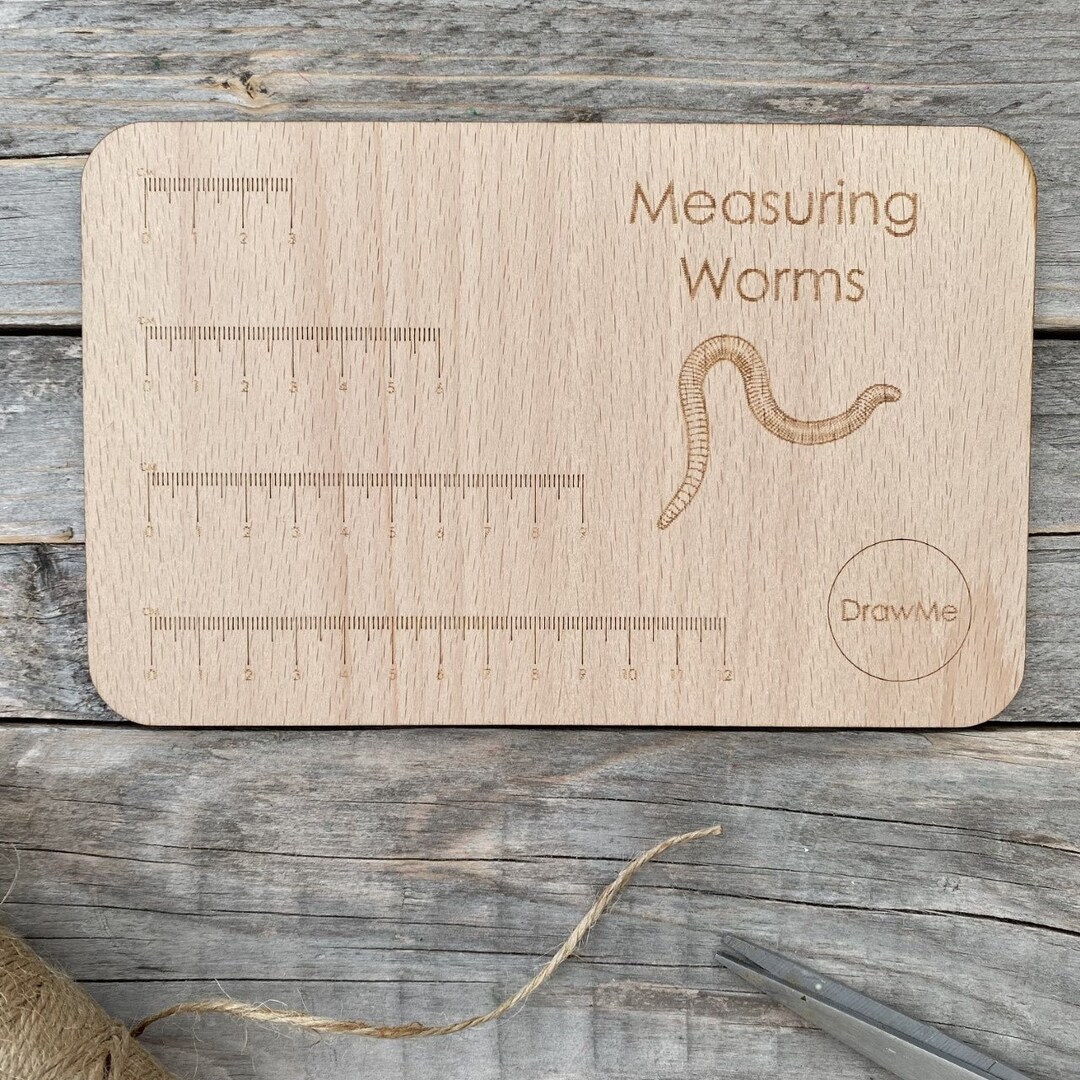 Drawme Measuring Worms Card - Etsy