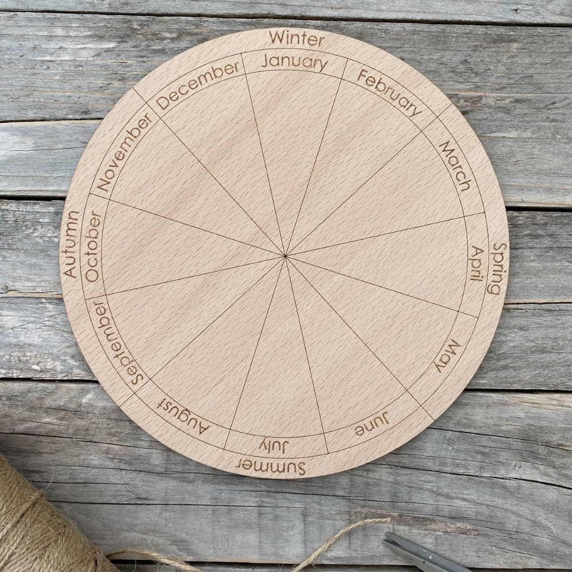 Drawme Seasons of the Year Wheel - Etsy