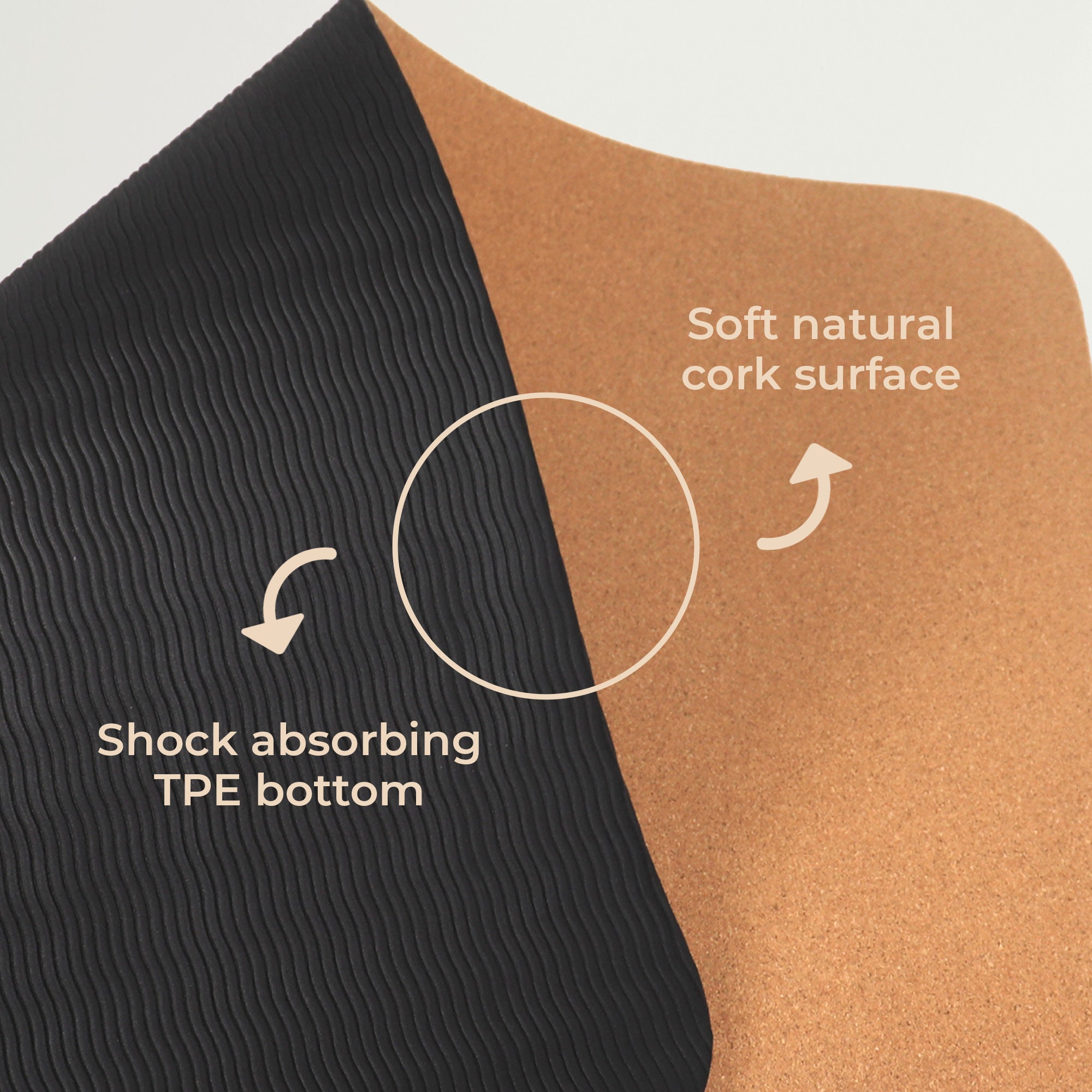 Erroco Wide Desk Pad, 100% Upcycled Cork With Non-slip TPE Back, Made ...