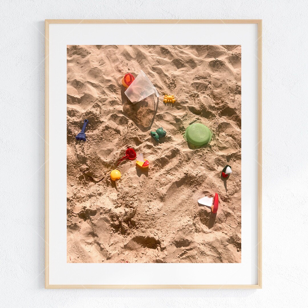 Kids Beach Fun, Colour Photograph, Digital Print, A1 Max Print Size (59 ...