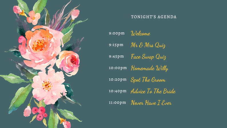 Powerpoint Virtual Hen Party / Bridal Shower / Bachelorette 100 Slide ...