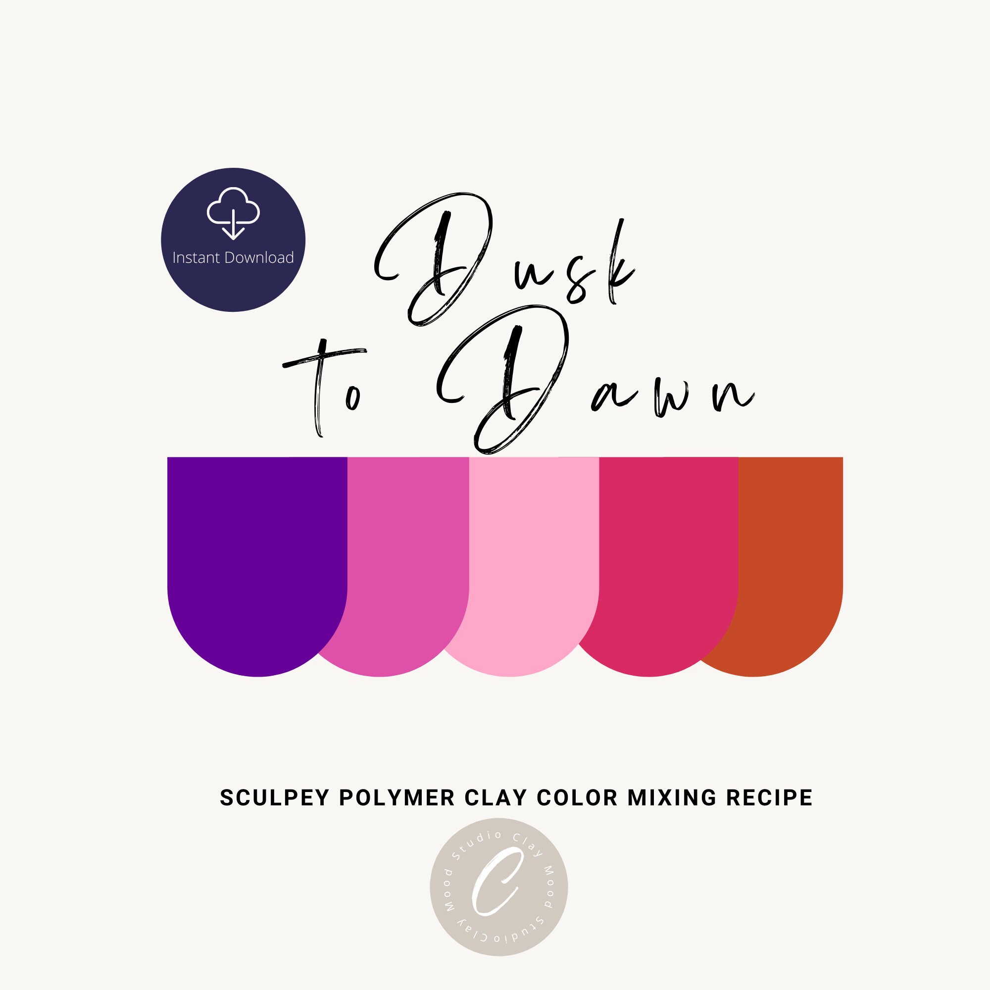 Dusk to Dawn Palette/vibrant Bright Tones/ Easy Mixing - Etsy