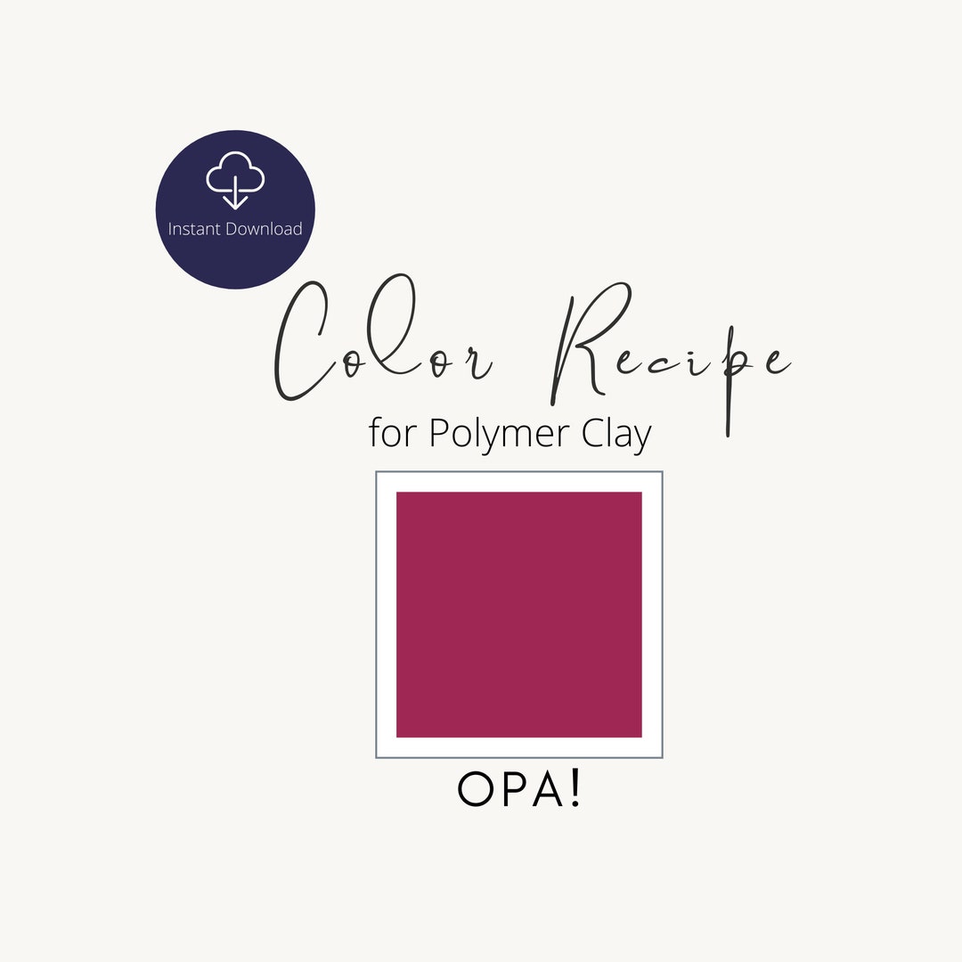 Opa Recipe / Orchid Flower/ Colour Mixing Guide / Polymer Clay Color ...