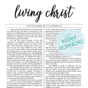 The Living Christ Digital Print - LDS Religious Wall Art - Church of ...