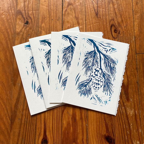 Block Print Cards - Etsy
