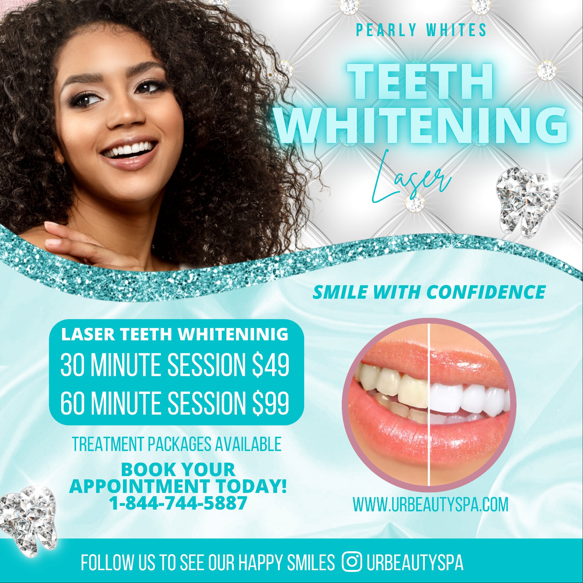 Teeth Whitening Flyer - Etsy