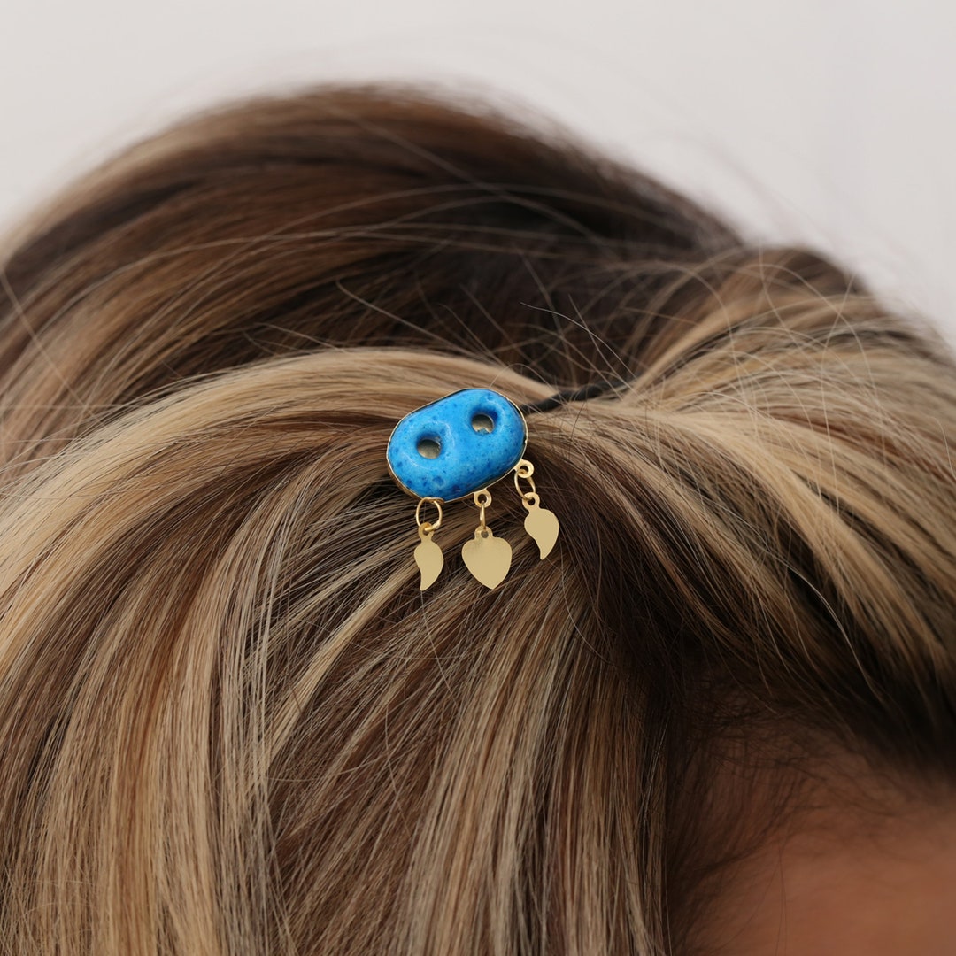 Handmade Syrian Hairpin Gold Plate Silver Hairpin Good Lucky - Etsy
