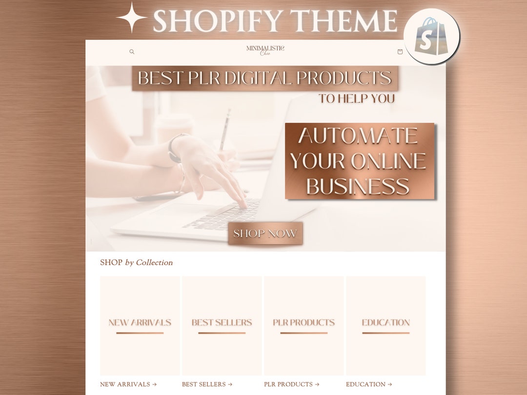 Shopify Theme Minimal Store for Selling Digital Products, Shopify ...