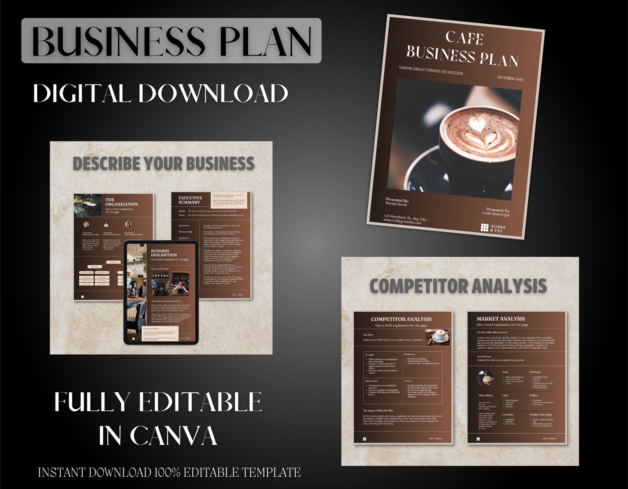 Coffee Shop Business Plan Pdf, Business Plan PDF, Start up Cafe, Bakery Business Plan, Business ...