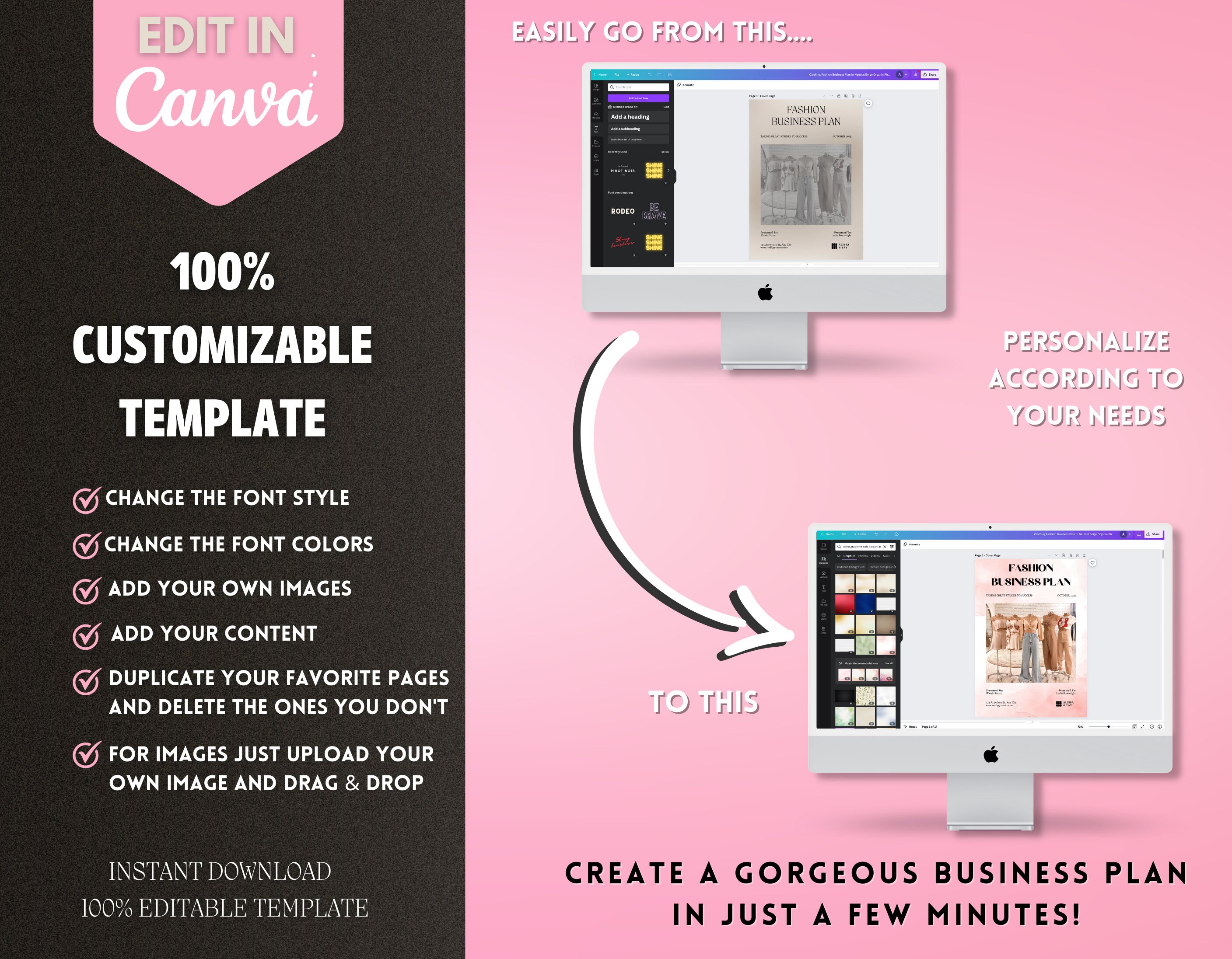 Small Business Plan Template Boss Babe Business Plan Start Up Small Business Plan Template Boss Babe Business Plan Start Up