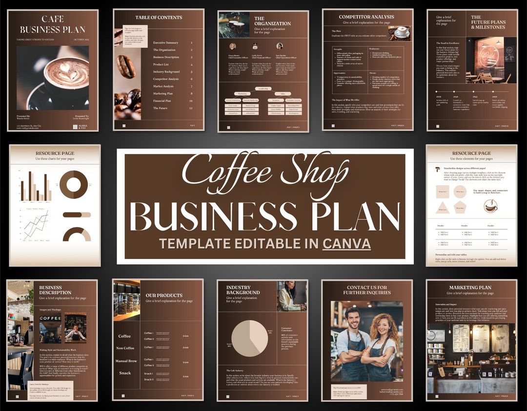 Coffee Shop Business Plan Pdf, Business Plan PDF, Start up Cafe, Bakery Business Plan, Business ...