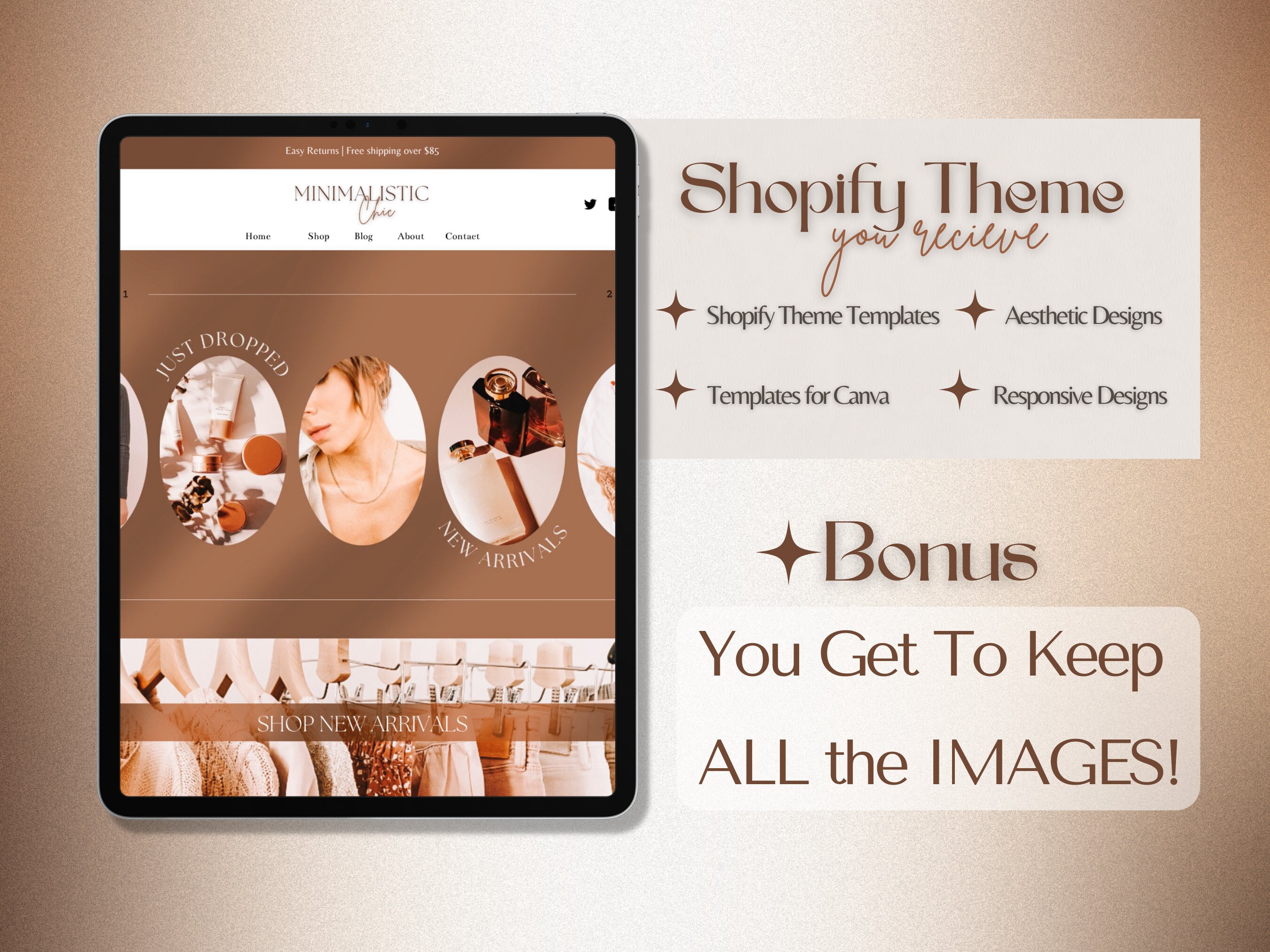 Best Shopify Theme, Boho Design, 4, Shopify Website Templates, Shopify ...
